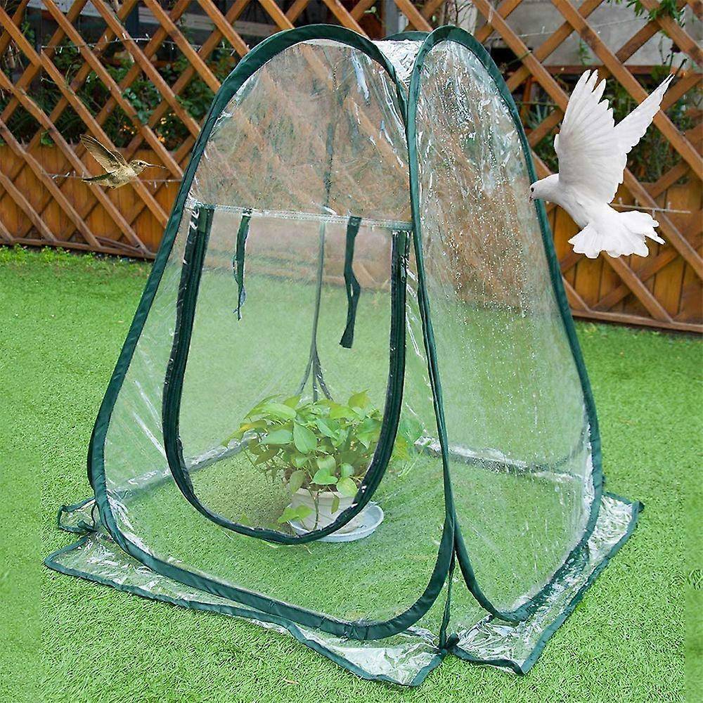 Mini Pop up Grow House Greenhouse, Indoor Outdoor PVC Greenhouse Cover ...