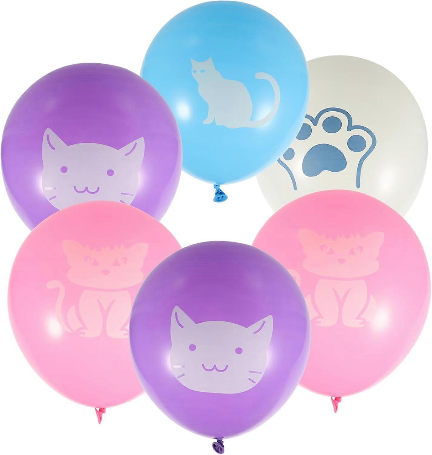40pcs Cat Balloon Animal Latex Balloons Cat Party Decorations Cat Party ...