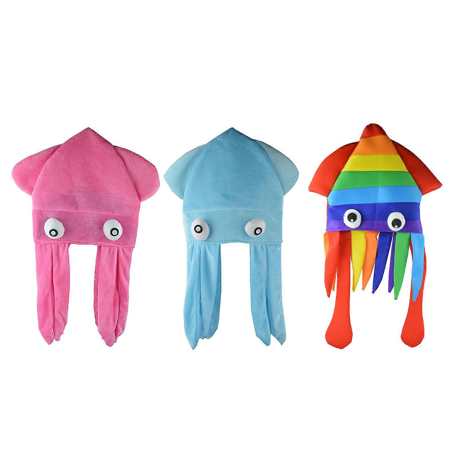 Blue Squid Hat Sea Animal Hat Costume Accessory | Fruugo UK