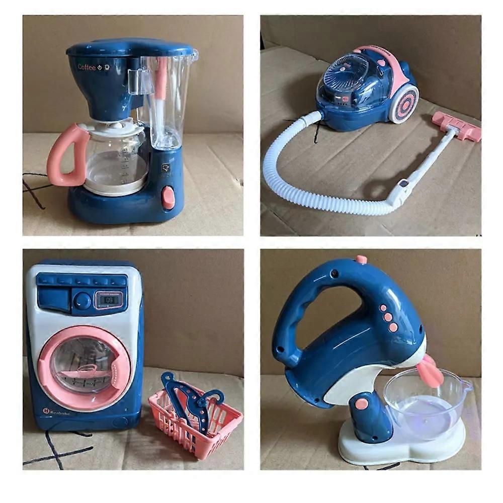 Kids coffee machine toy set kitchen toy simulation washing machine ...