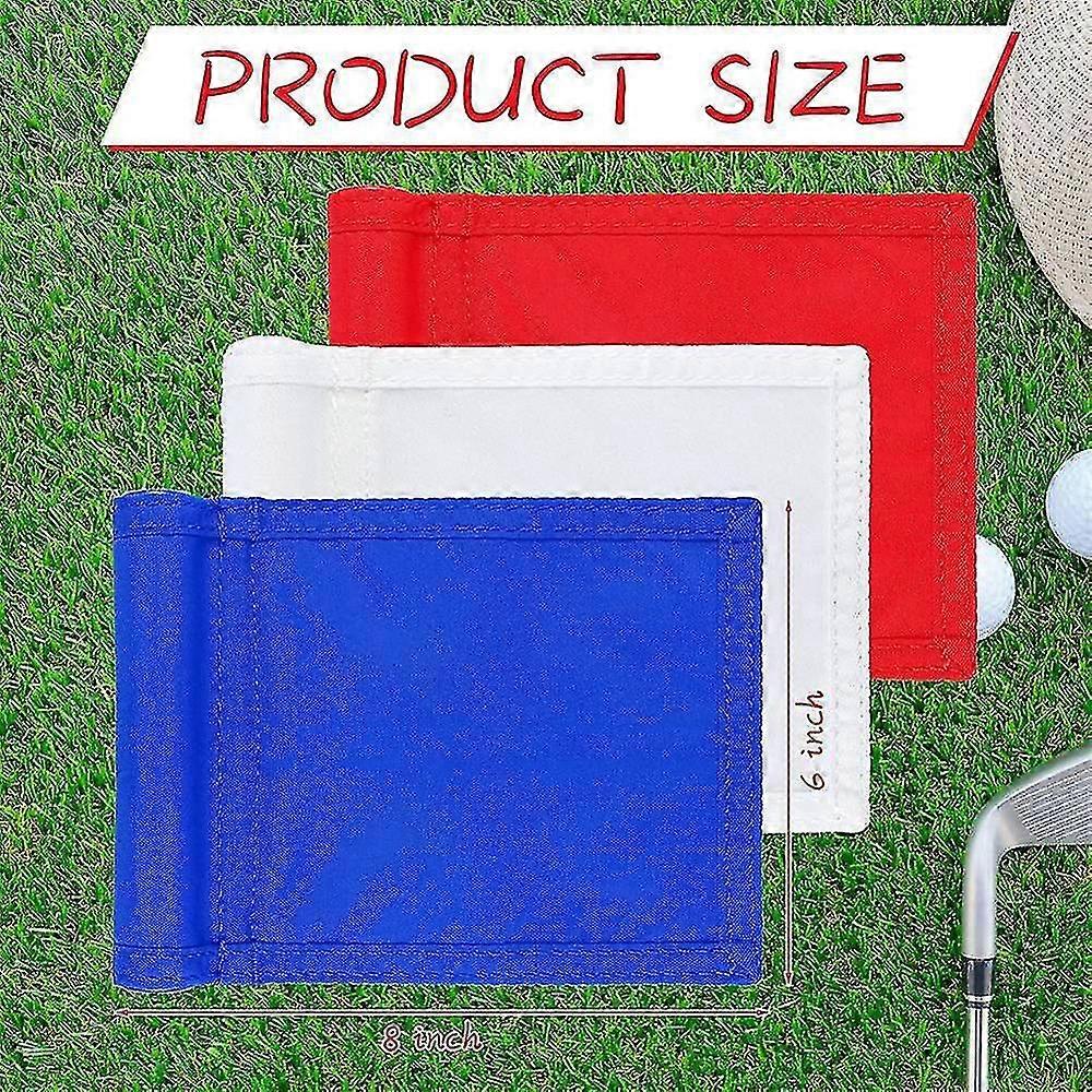 3pcs Golf Flag Golf Flag Solid Golf Flags With Tube Inserted Waterproof ...
