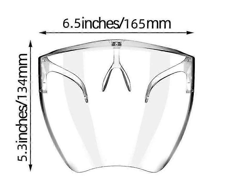Clear Face Shield Mask Googles Sunglasses Visor Anti-fog Transparent ...