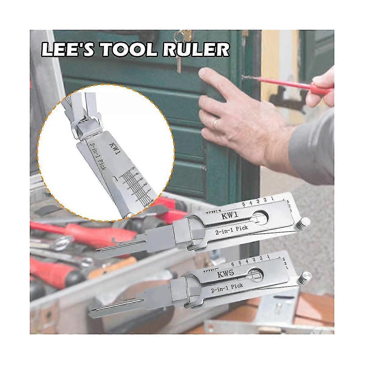 Locksmith Lishi 2 In 1 Tools Kw5 For Door Civil Lock Opener Hand Tool ...