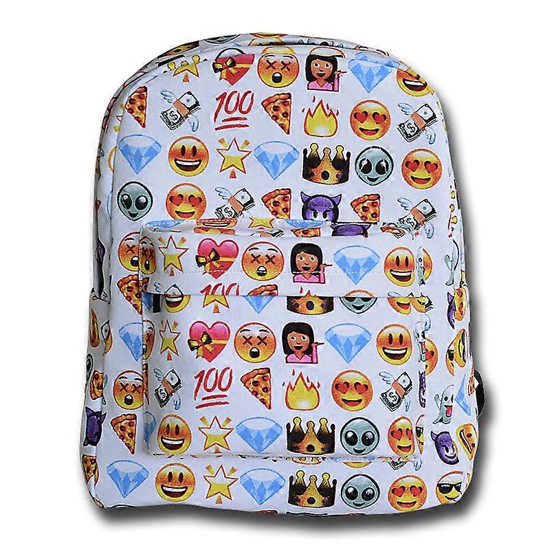 Smiley face emoticon backpack primary and middle school students ...