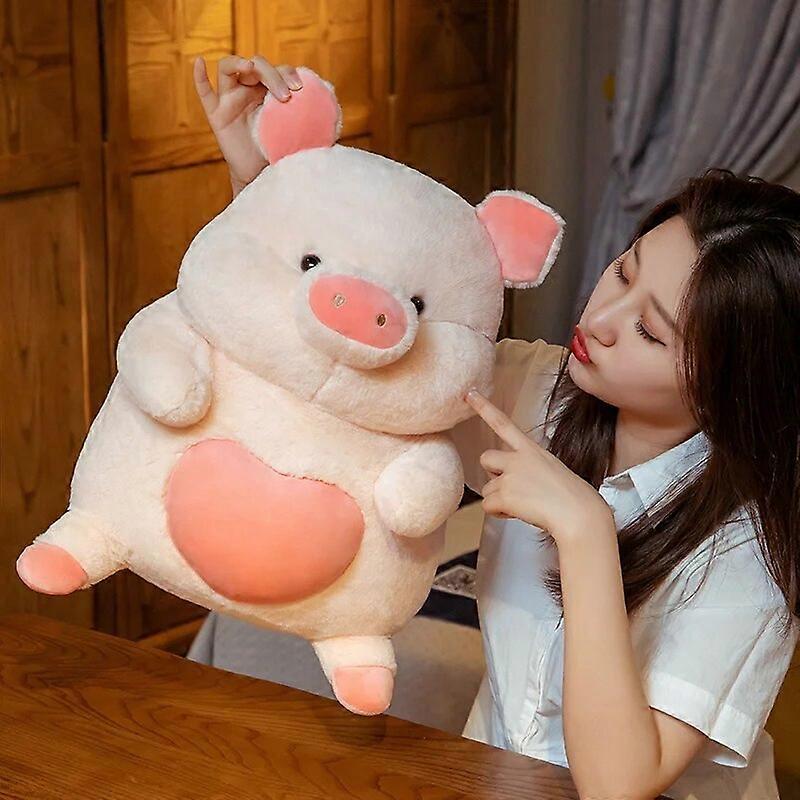 25-45cm Kwaii Pink Piggy Plush Doll Lovely Sitting Cartoon Stuffed Pig ...