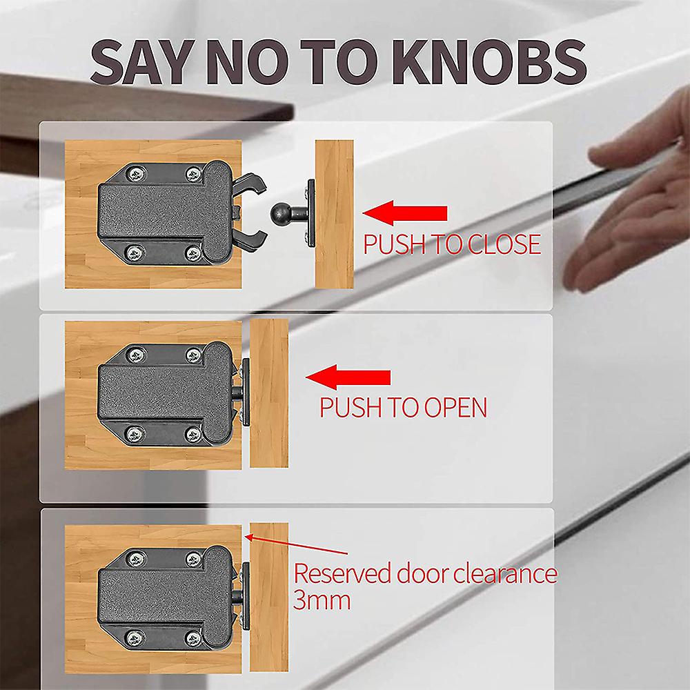 6 Pieces Push Catch Catch Spring Catch With Screws, Door Latch | Fruugo SE