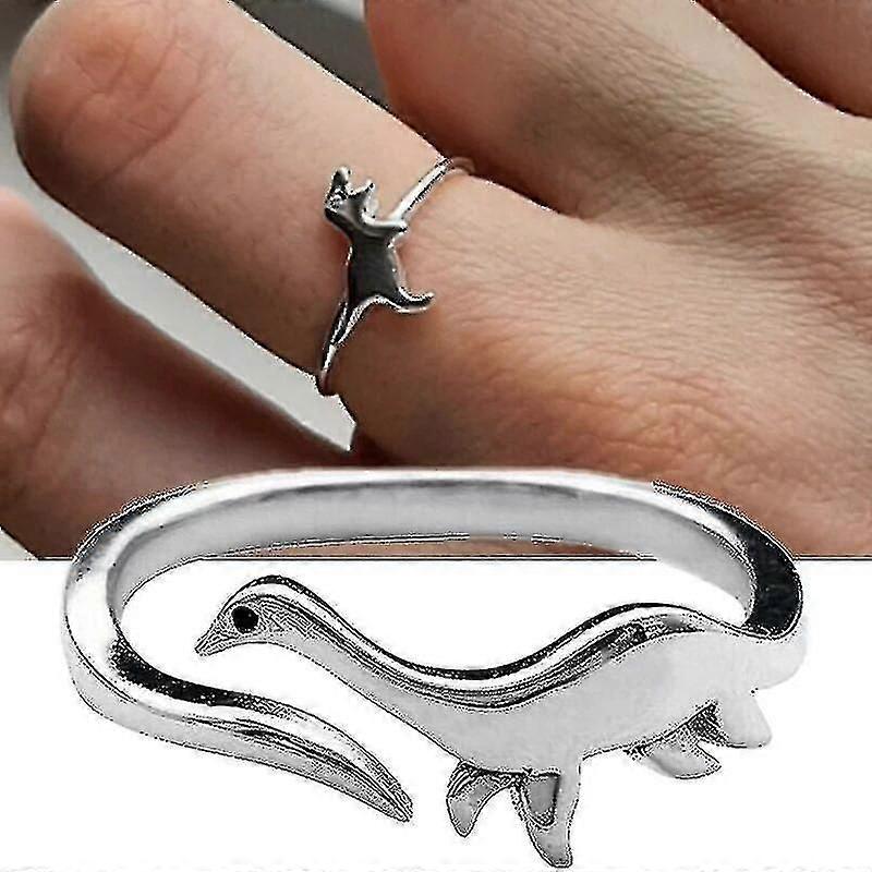 Dinosaur Rings, 4pcs Cute Dinosaur Adjustable Rings, Dinosaur Ornament ...
