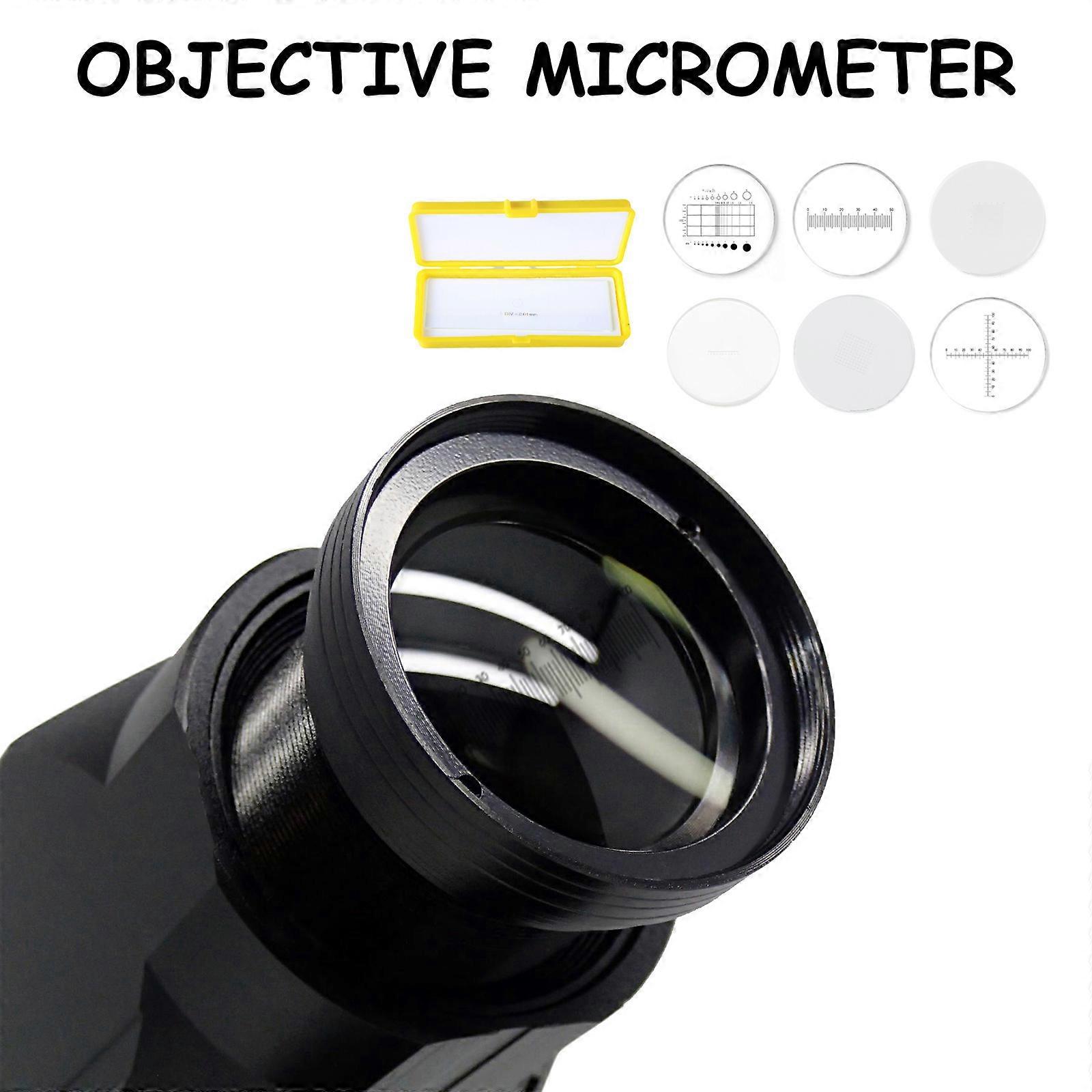Microscope Calibration Slide Acrylic Microscope Ocular Reticle Eyepiece Calibration Ruler Slides ...