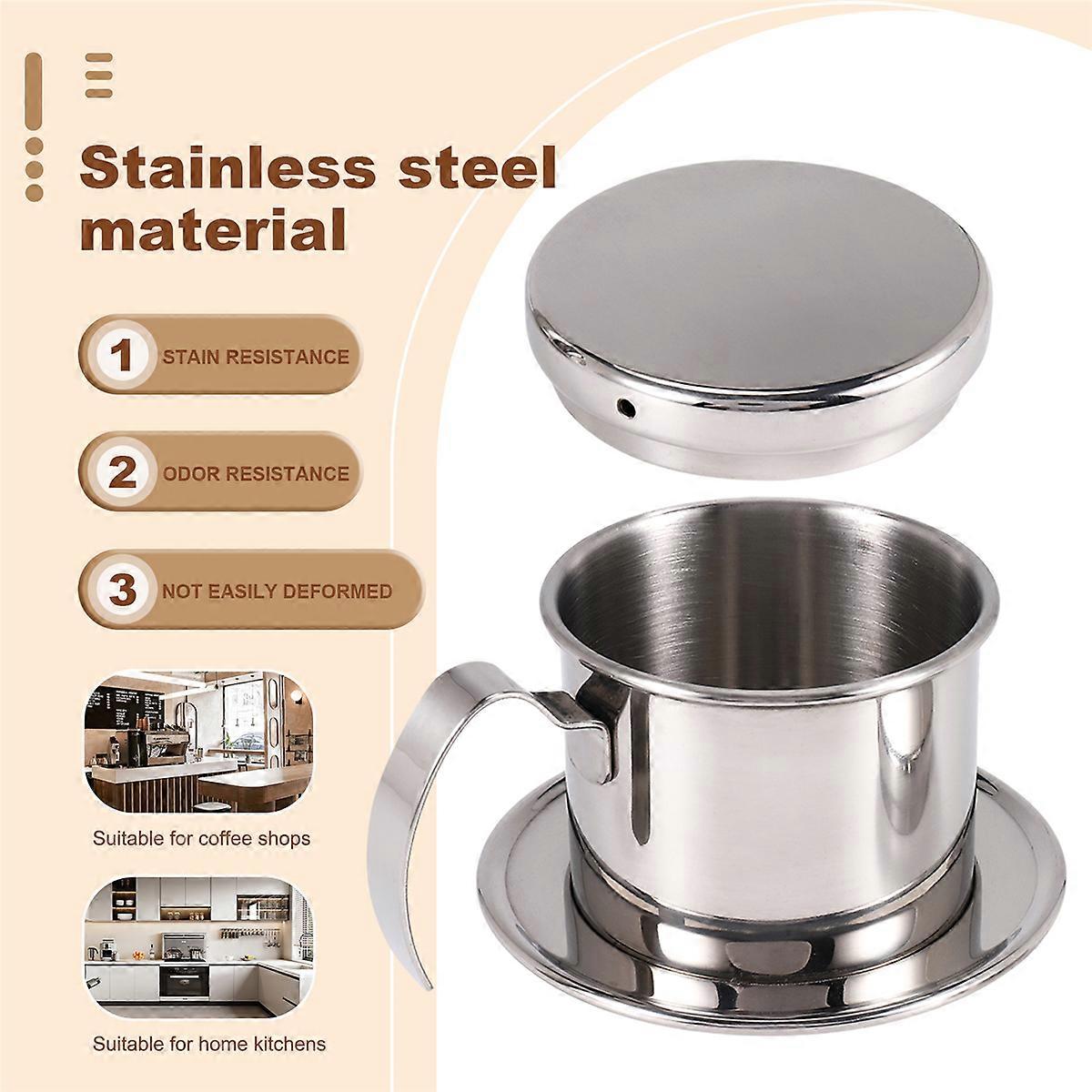 Vietnamese Coffee Filter Portable Coffee Press Maker Reusable Phin ...