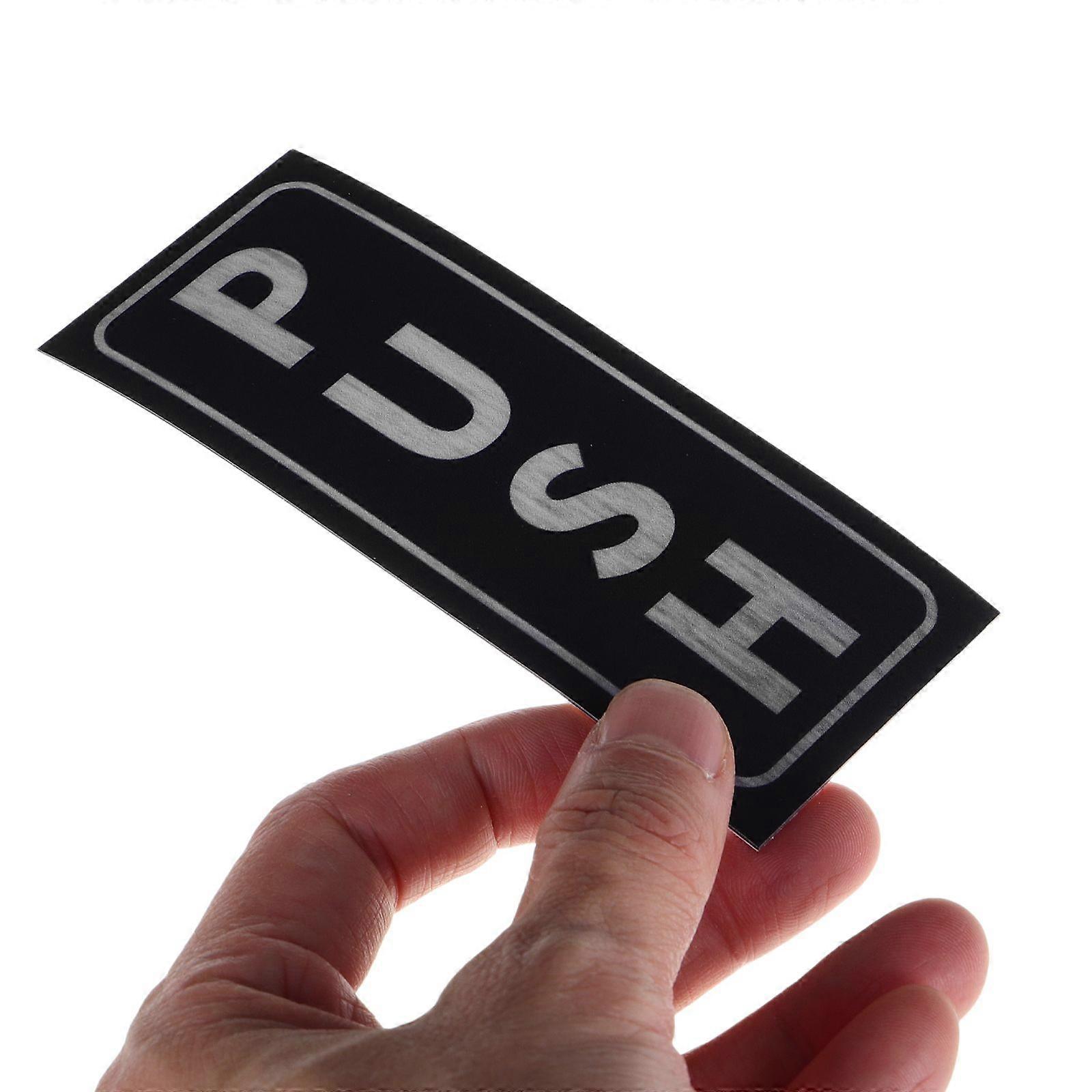 2pcs Push Pull Door Stickers for Glass Doors Self-Adhesive Sign Decals ...