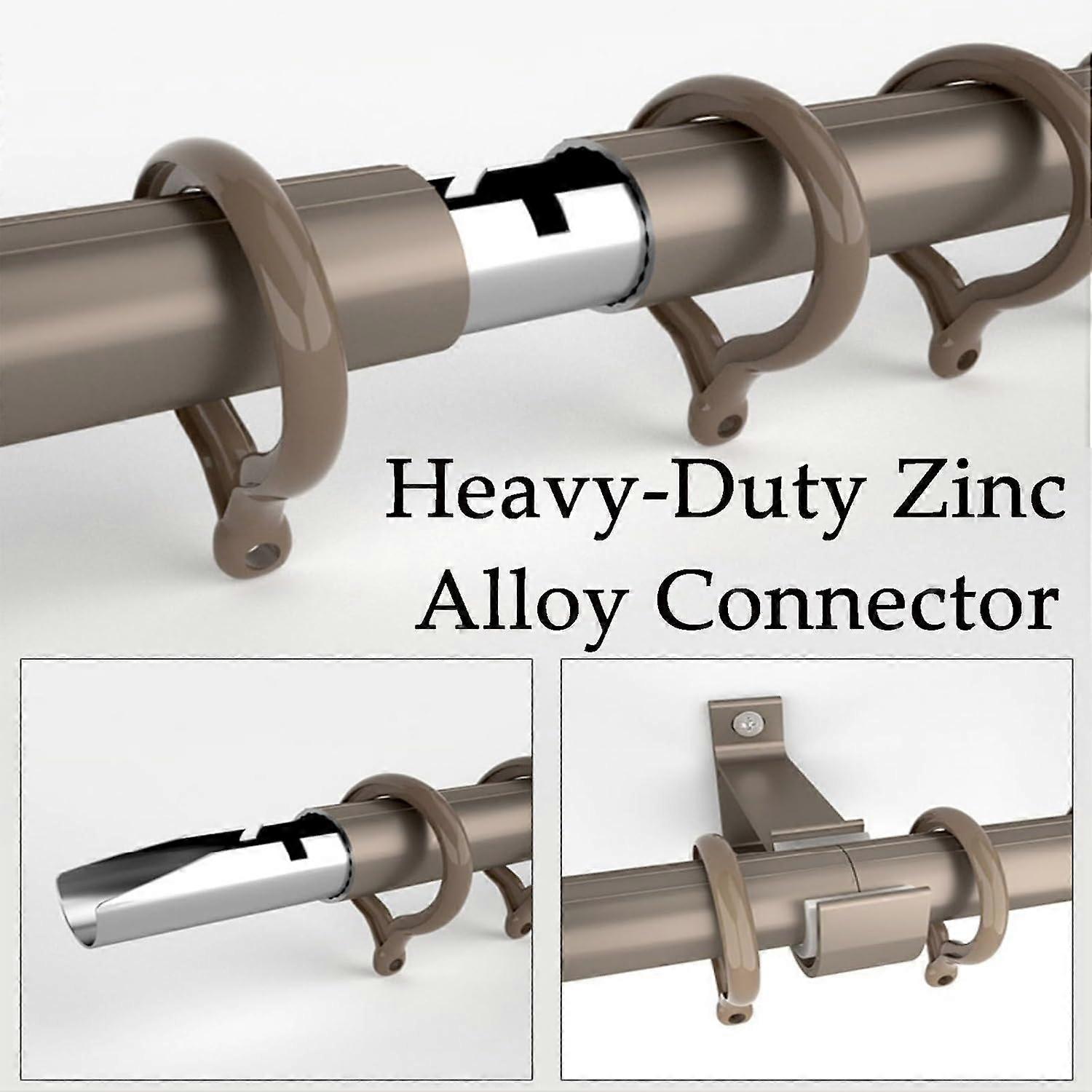 Wall Mount Heavy Duty Curtain Track System 17.7ft with Quiet Glide and ...