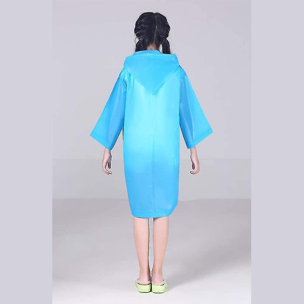 Barn Rain Ponchos, vattentät Rain Poncho För barn, bärbar återanvändbar ...