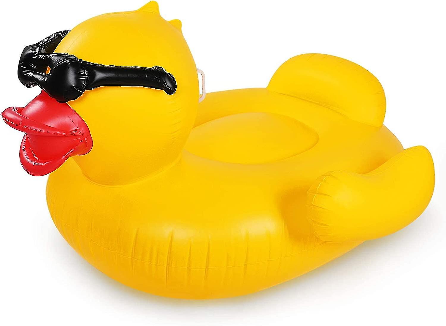 Huge Inflatable Yellow Duck Pool Float Summer Pool Party Essentials ...