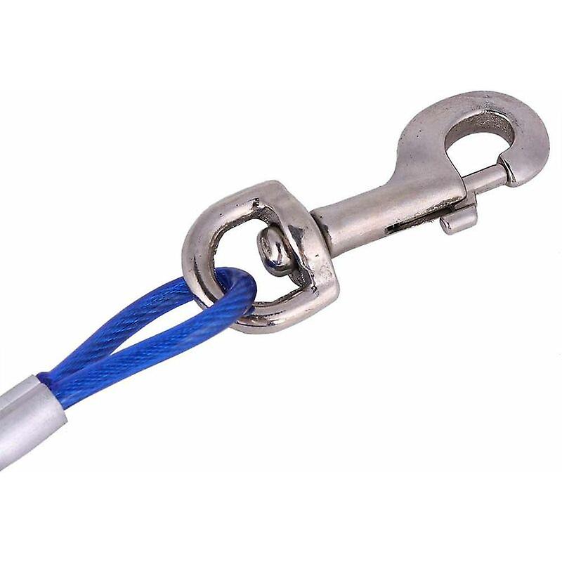 Leash Rope Heavy Duty Bite Resistant Long Steel Wire Pet Safety Cable ...