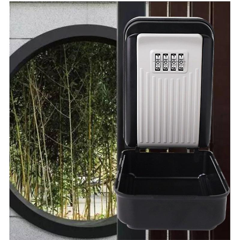 Key Safe Wall Mounted, Large Key Box Outdoor 4 Digit Combination Key ...