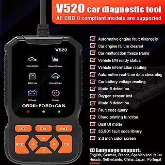 Diagnostic Scanner Tool [V520] - Bil kodläsare och skanner för bil ...