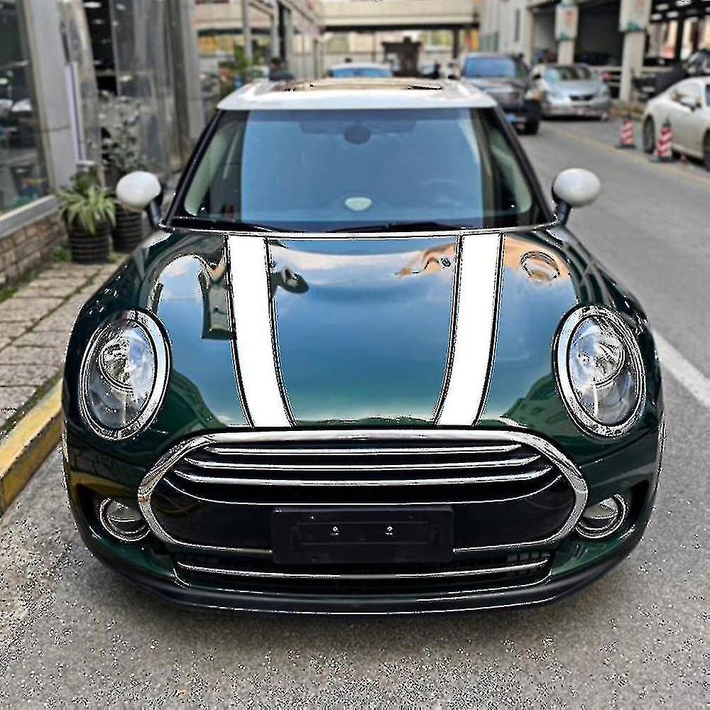 Voiture Moteur Capot Capot Autocollant Rayures Décalcoman Décor Pour Mini Cooper S Jcw R55 R56 ...