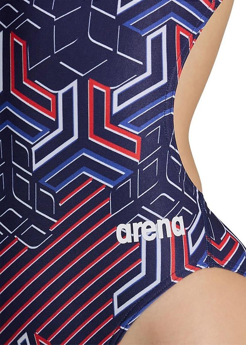 Arena Kikko Pro Swimsuit Challenge Back Swimsuit - Navy Team/Red/White ...