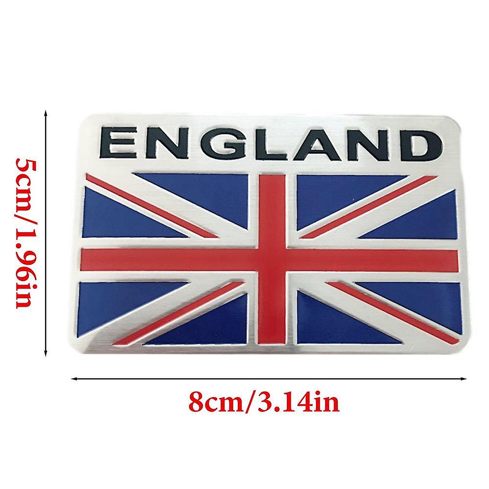 Union Jack Car England United Kingdom Flag Metal Emblem Badge Queen ...