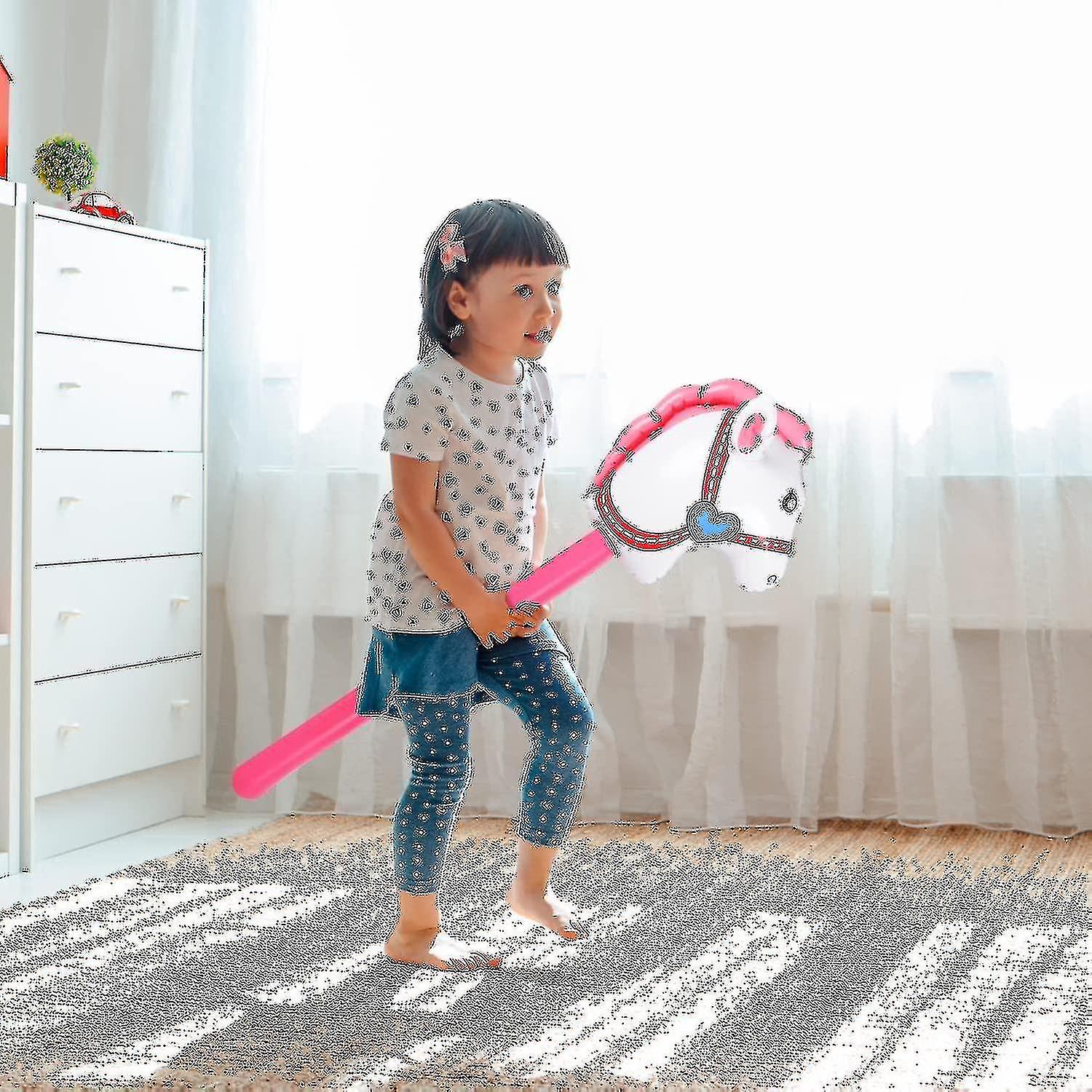 8 Pieces Inflatable Stick Horse, Inflatable Horse On Stick / | Fruugo UK