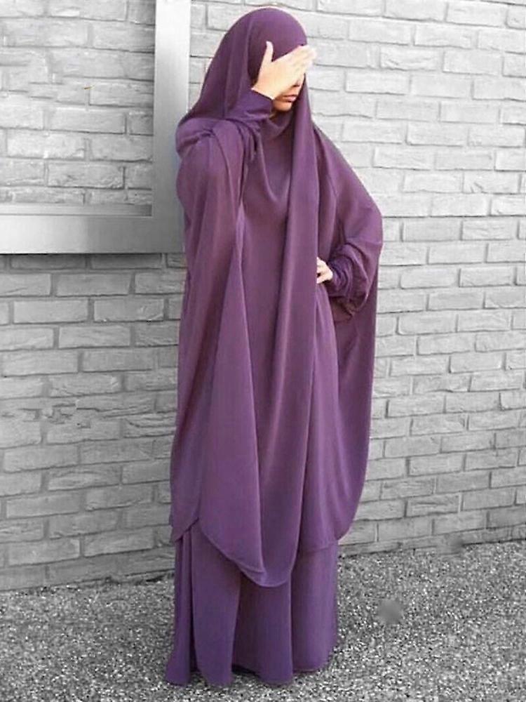 Hooded Muslim Women Hijab Dress Prayer Garment Jilbab Abaya Long Khimar ...