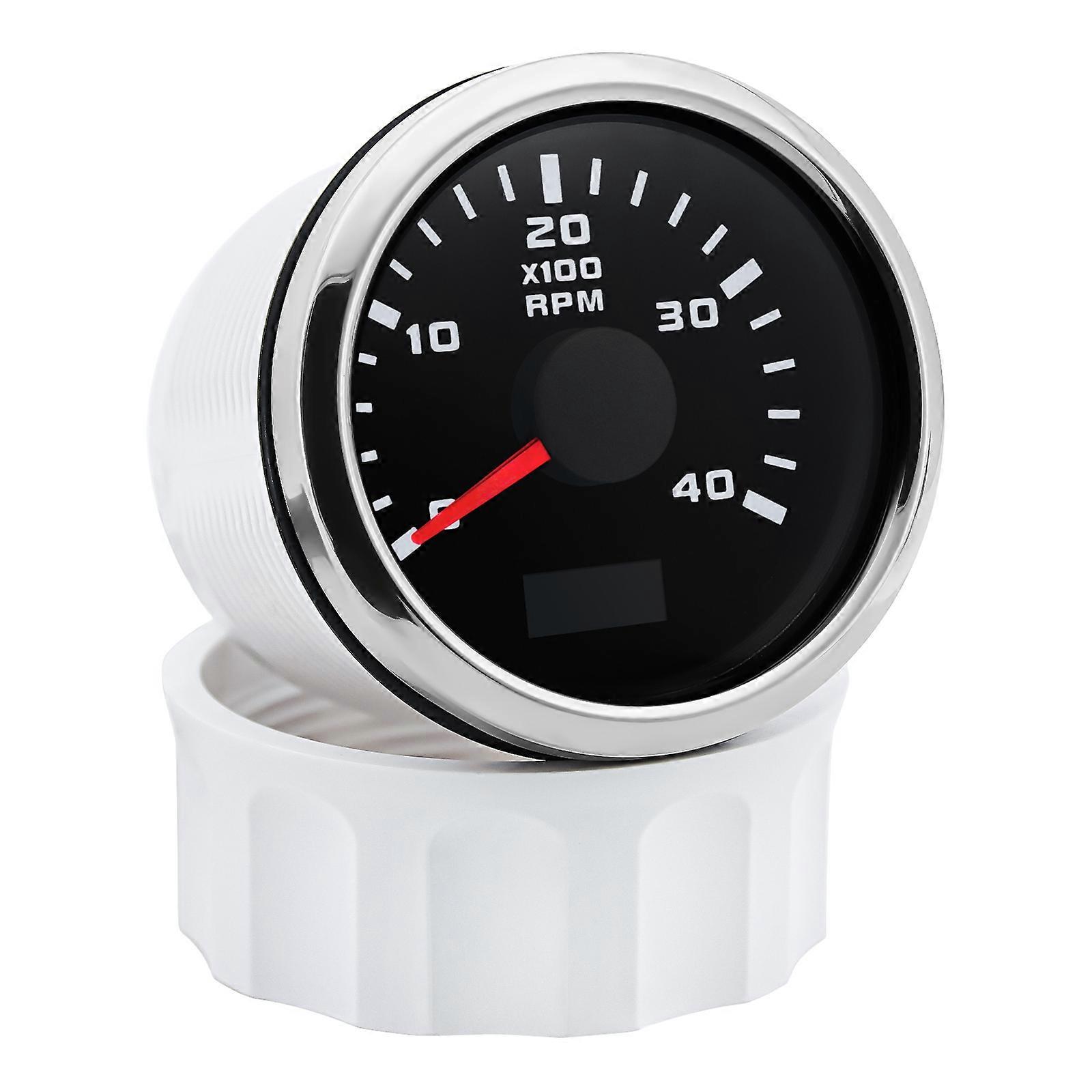7 Color Backlight 2" 52mm Tachometer Waterproof IP67 Tacho Gauge 3000 ...