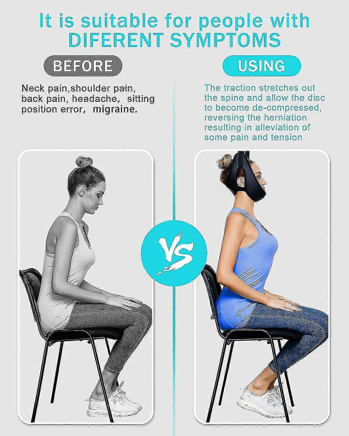 Cervical Neck Traction Device Over Door For Home Use, Portable Neck ...