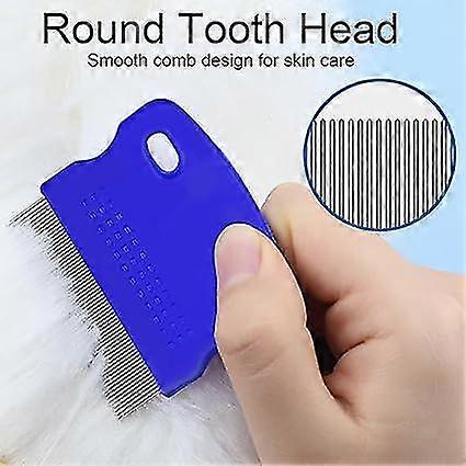 Lice Comb for Cats and Dogs, Fine-Toothed Flea Combs Grooming Tool ...