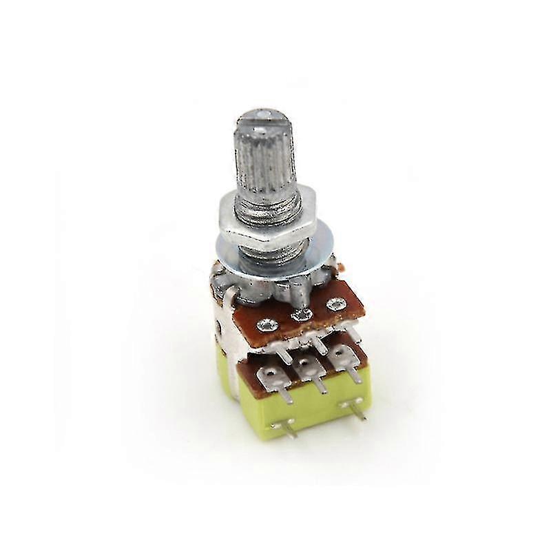 B50k 50k Ohm Dual Linear Taper Volume Control Switches Potentiometer ...