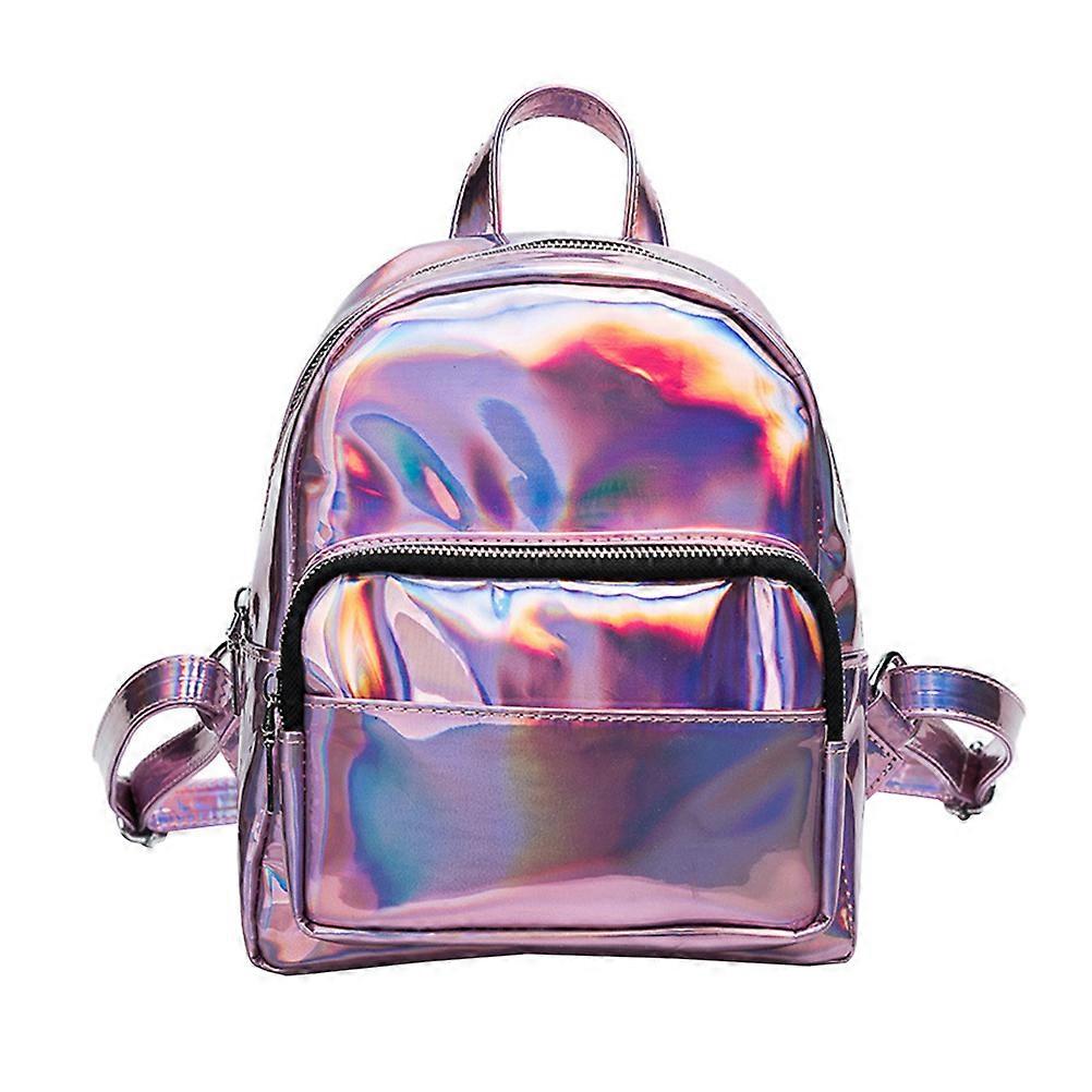 Chic Holographic Backpack Hologram School Shoulder Bag Satchel for ...