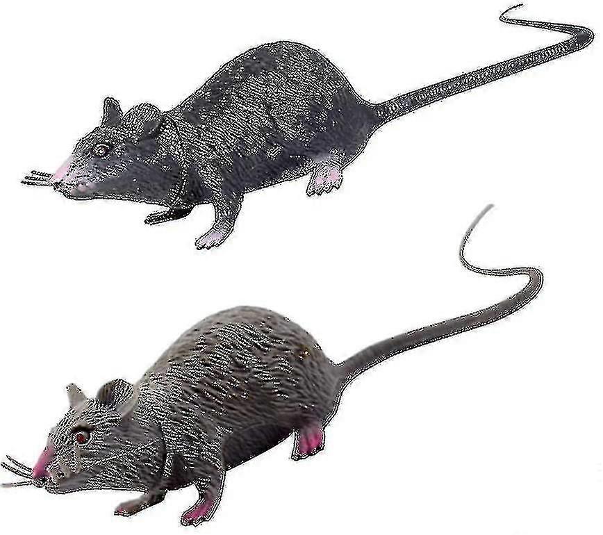 2pcs Lifelike Fake Mouse Realistic Mice Toy Spooky Rat Toy Halloween ...