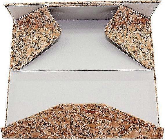 Eco-friendly Natural Cork Sunglasses Box Foldable Triangle Sun Glasses ...