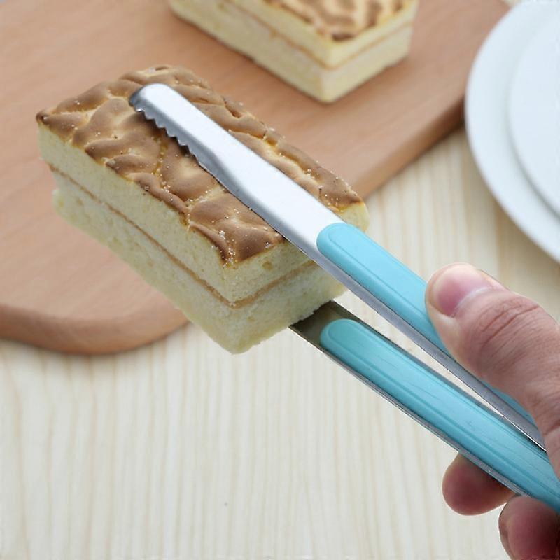 Food Tongs Long Handle Multipurpose Stainless Steel BBQ Serrated Tips ...
