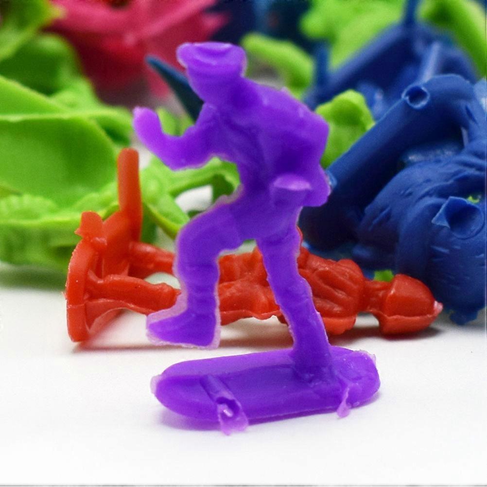 50 Pcs Boys Toys Soldier Models Plastic Figures Plastic Soldier Playset ...