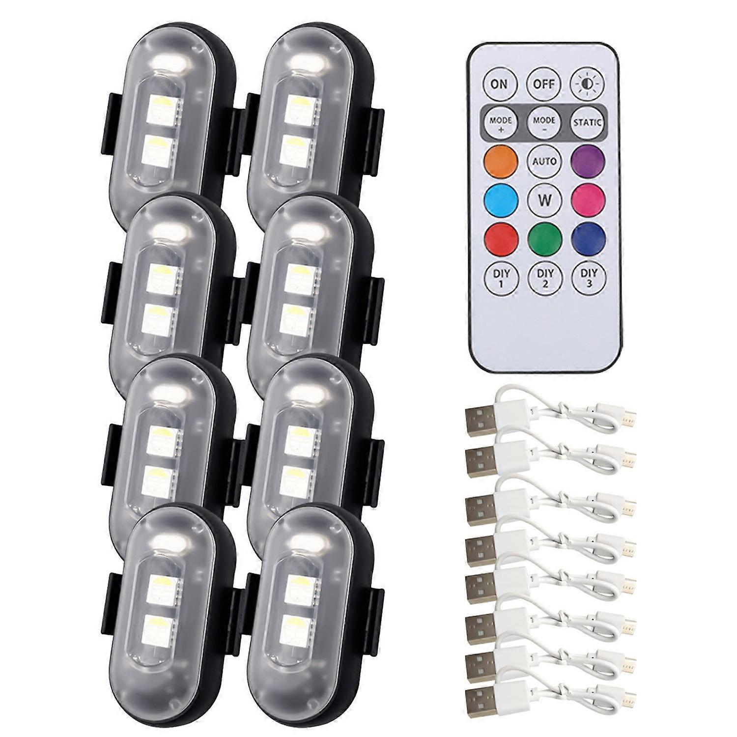 LED Strobe Light with Remote Control Rechargeable Colored Work Light 7 ...