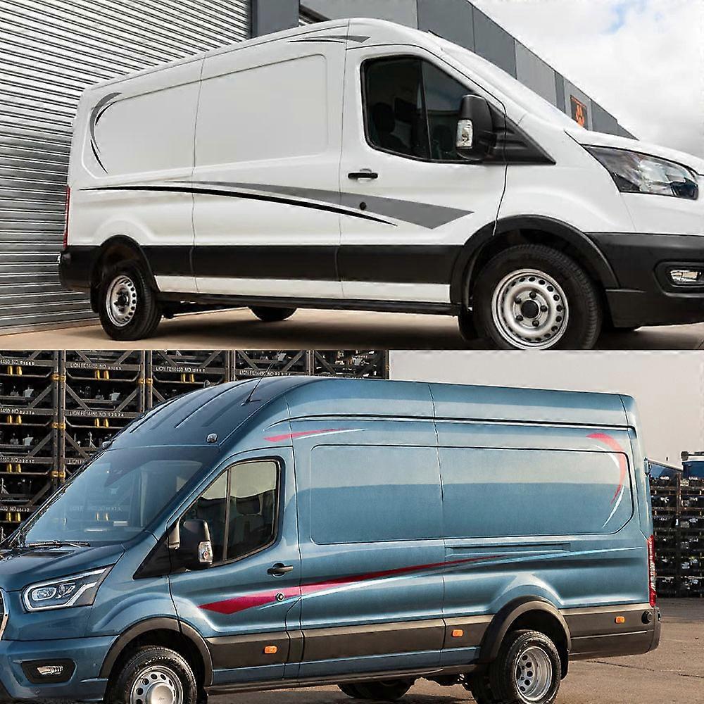 Van Stickers Voor Ford Transit MK8 2014-2022 Camper Strepen Camper Auto ...