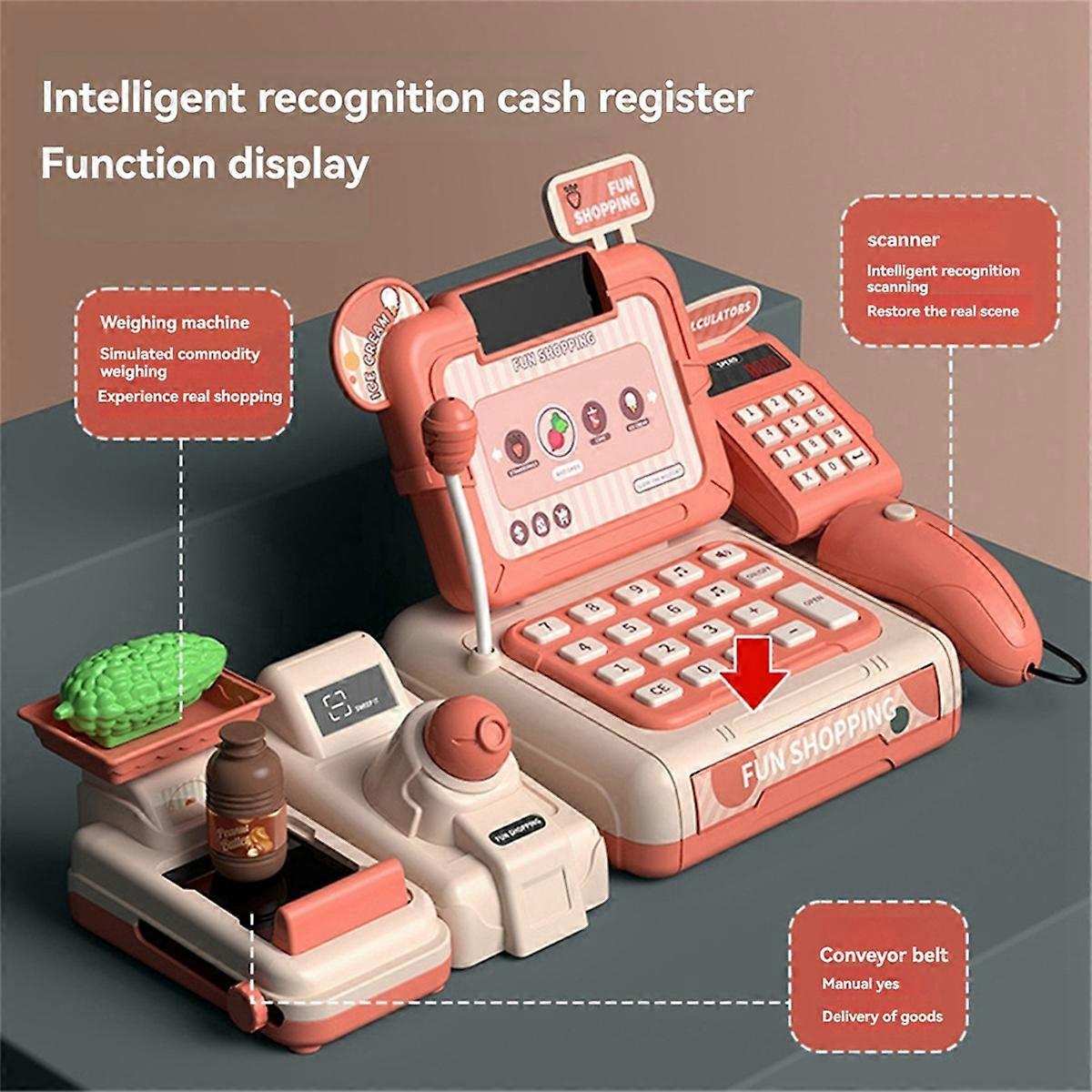 Kids Cash Register Pretend Cash Register Pretend Play Calculating Kids ...