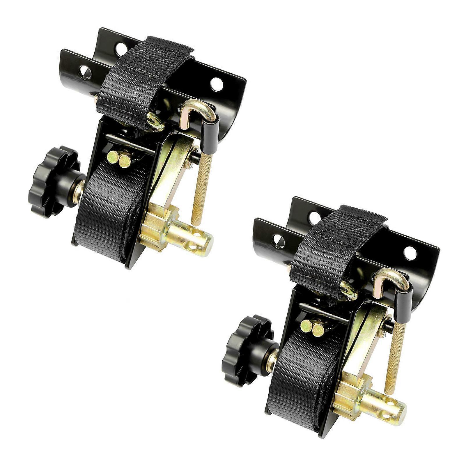 Ladder Rack Ratchet Straps with J Hook 2in Black Tube Mount 1.5in X 7 ...