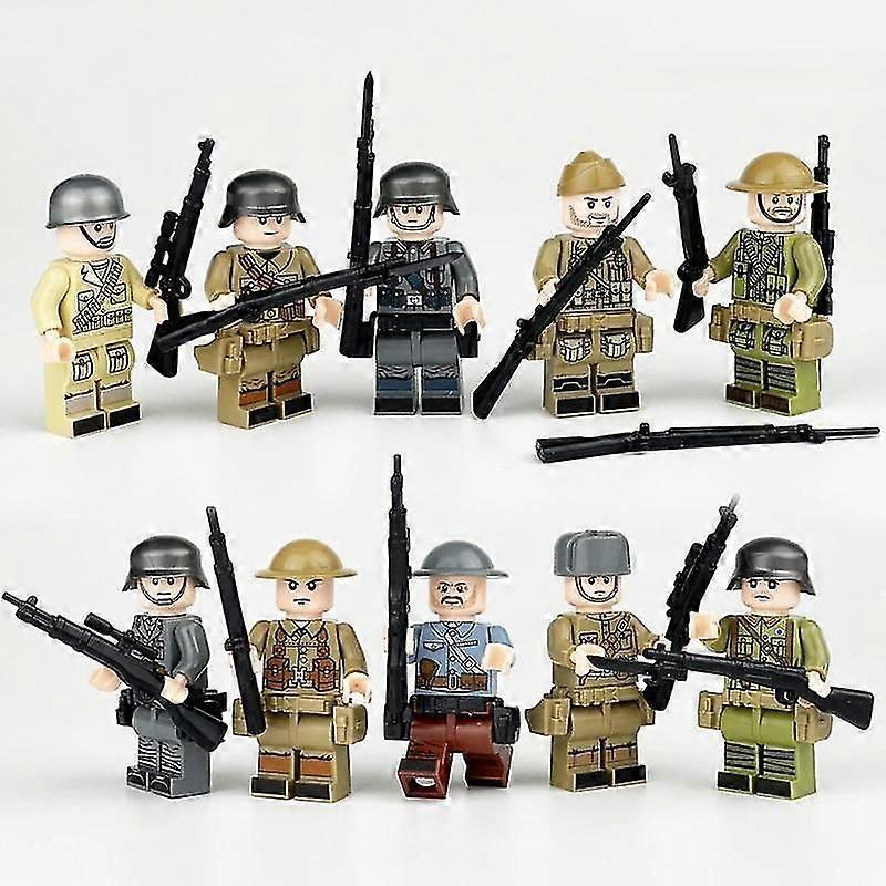 Military World War II Soldiers Rifle Gun Weapon Building Blocks Kit ...