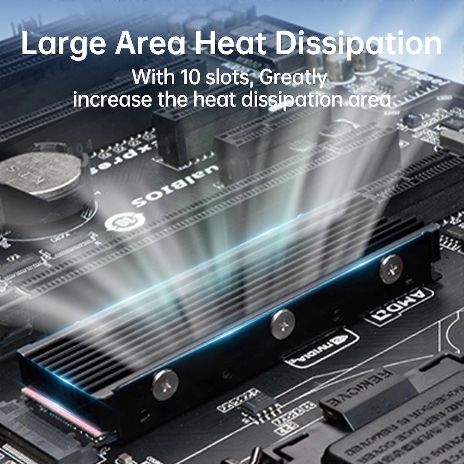 for M.2 SSD Heat Sink NVME M2 Solid State Hard Disk Aluminum Heatsink ...