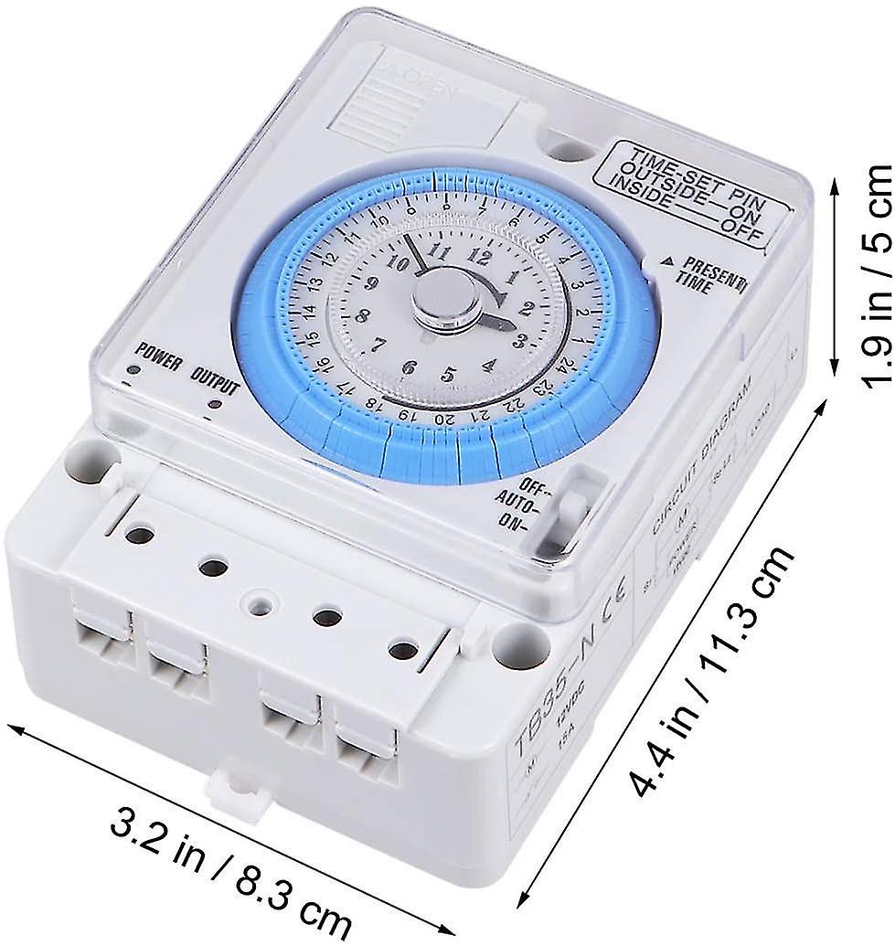 Mechanical Timer, 12vac/ Dc Time Control Switch Kitchen Timer Portable Precise Timer Time ...