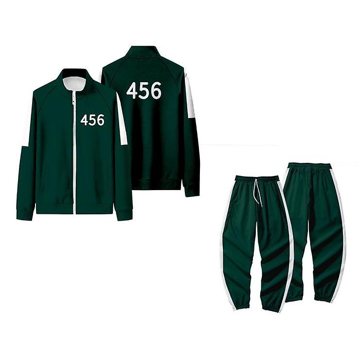 Squid Game Actor No. 456 Cosplay Costume Jacket + Pants Squid Game ...