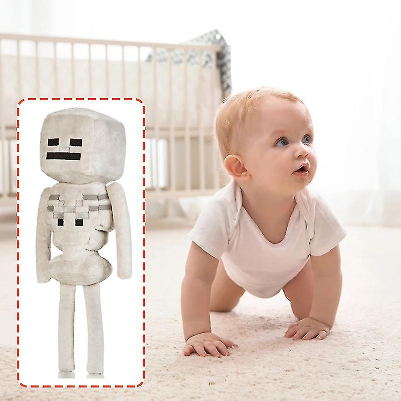 Minecraft Skeleton Plush Doll Stuffed Toy Ultra Soft Doll Birthday Gift ...
