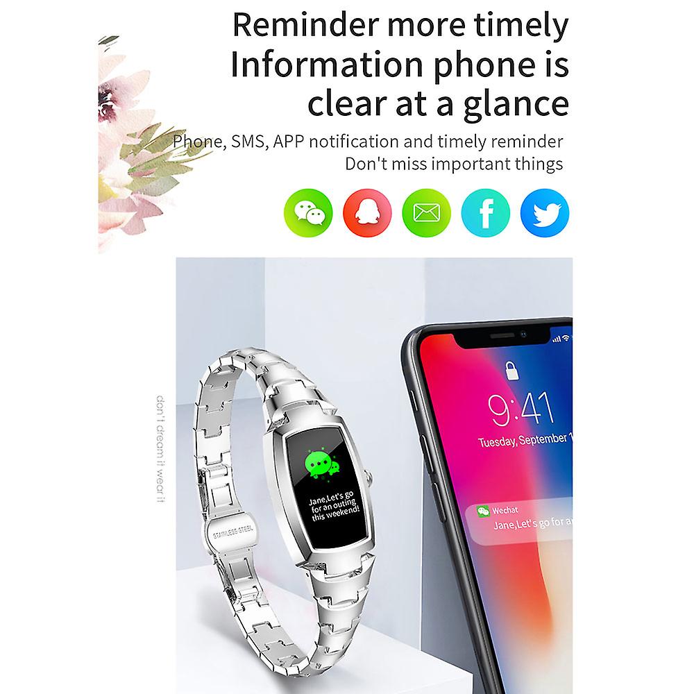 Smart Watch For Women Fashion Dress Watch Lady Fitness Tracker Weather ...