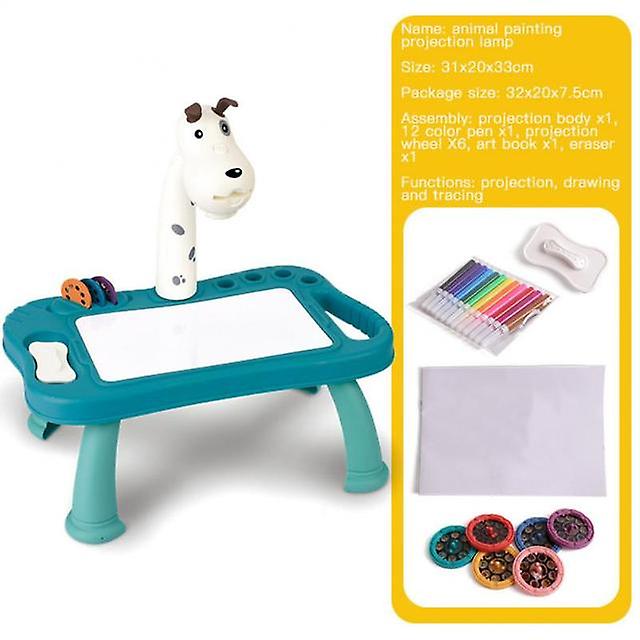 Kid Led Projector Drawing Table Portable Painting Desk Arts Projector ...