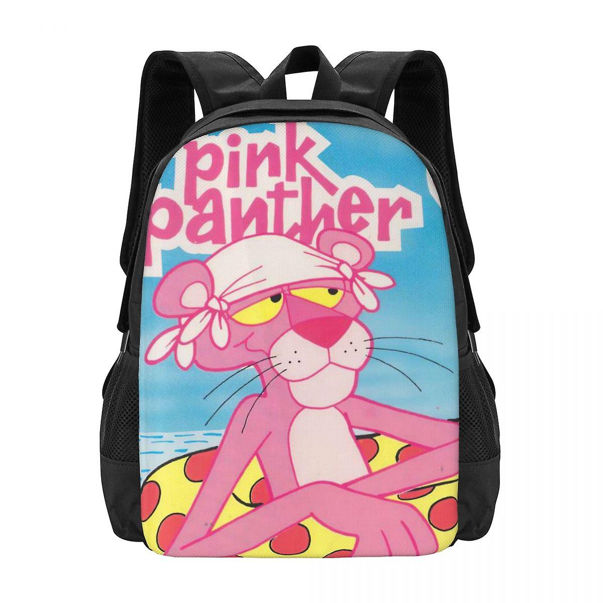 Pink Panther Backpack 3D Print Naughty Leopard Girls Boys Travel ...
