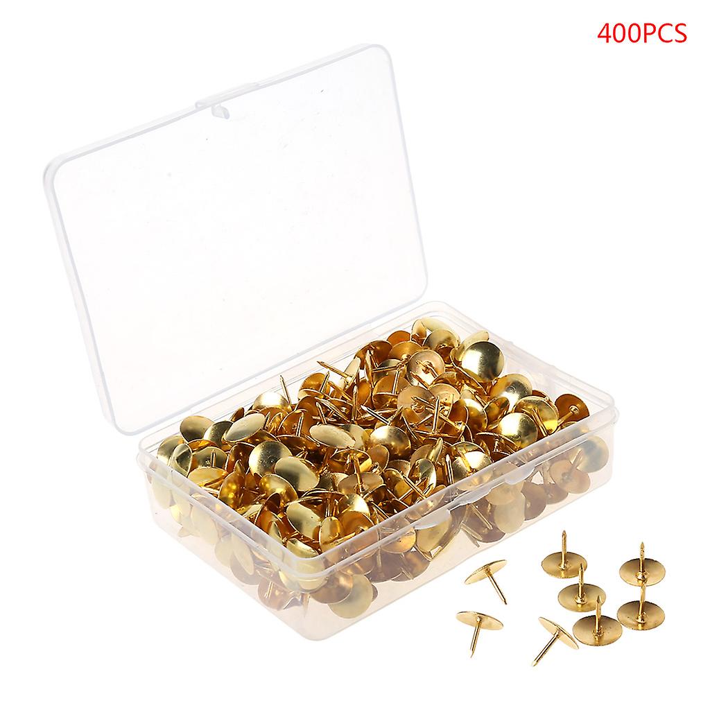 400pcs Metal Thumbtack Drawing Pins Pushpin Cork Board Photo Wall Map ...