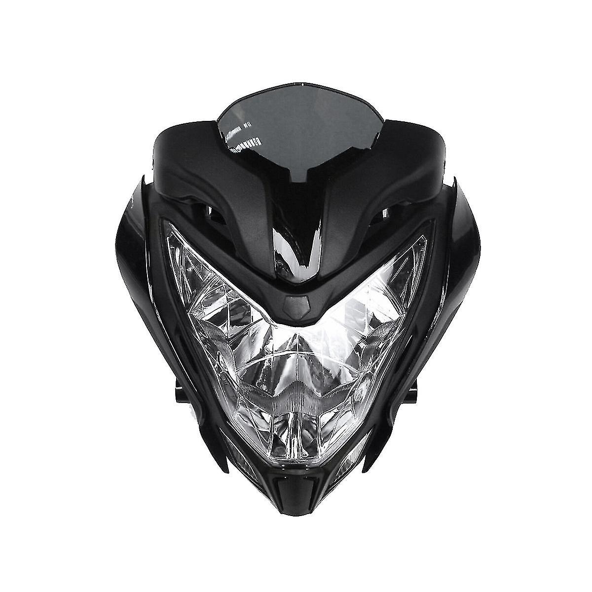 Black Motorcycle Headlight Assembly Motorcycle Headlight Headlight ...