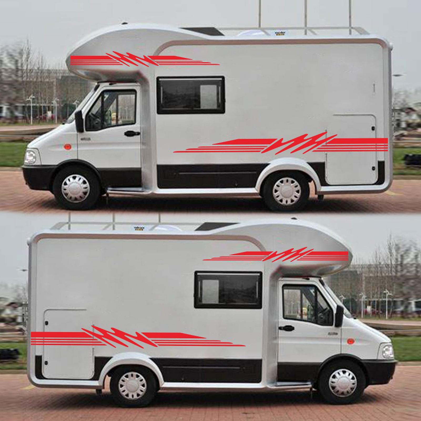 Motorhome Sticker Caravan Travel Trailer Camper Van Stripes Graphics ...