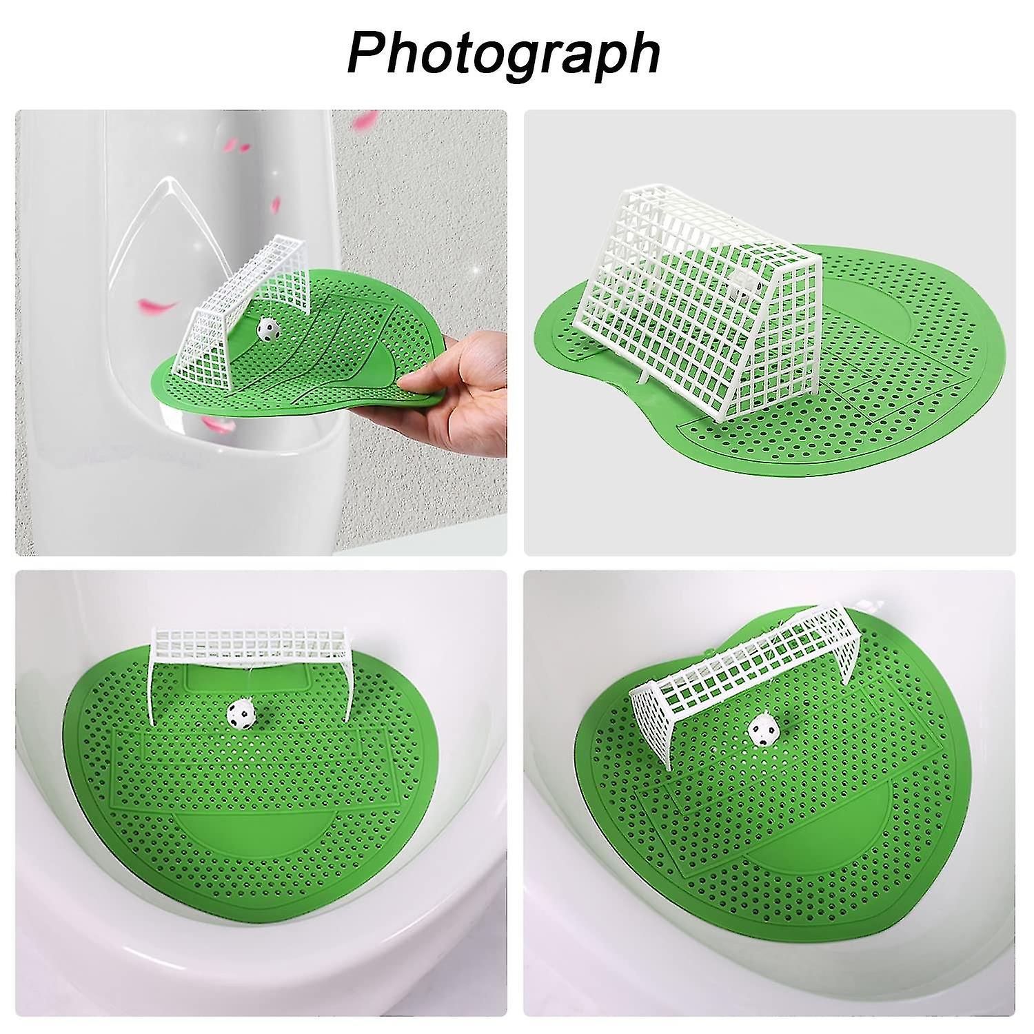 2pcs Urinal Screens, Football Goal Urinal Strainers, 18.5 X 18.5 Cm ...